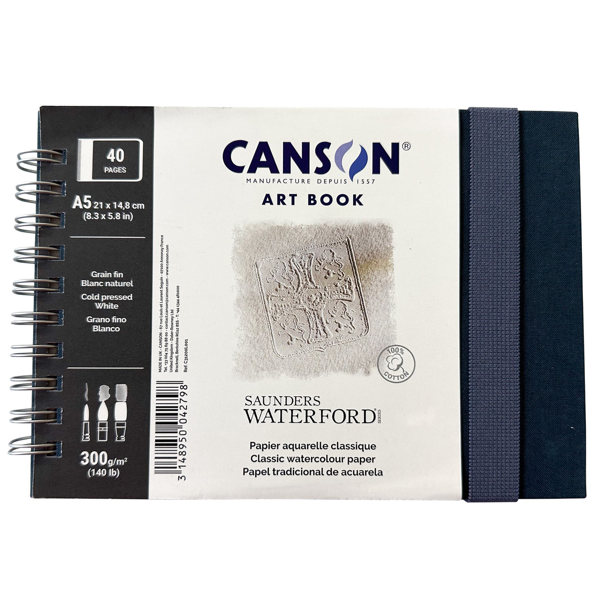 Canson Art Book Saunders Waterford Watercolour Sketchbook: 20 Pages ...