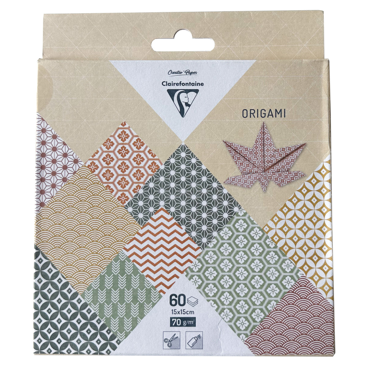 Clairefontaine Origami Paper Pack - 60 Sheets - Autumn Collection ...