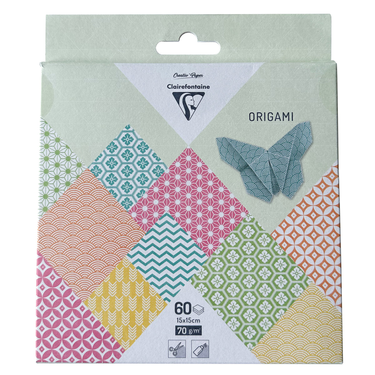 Clairefontaine Origami Paper Pack - 60 Sheets - Summer Collection ...