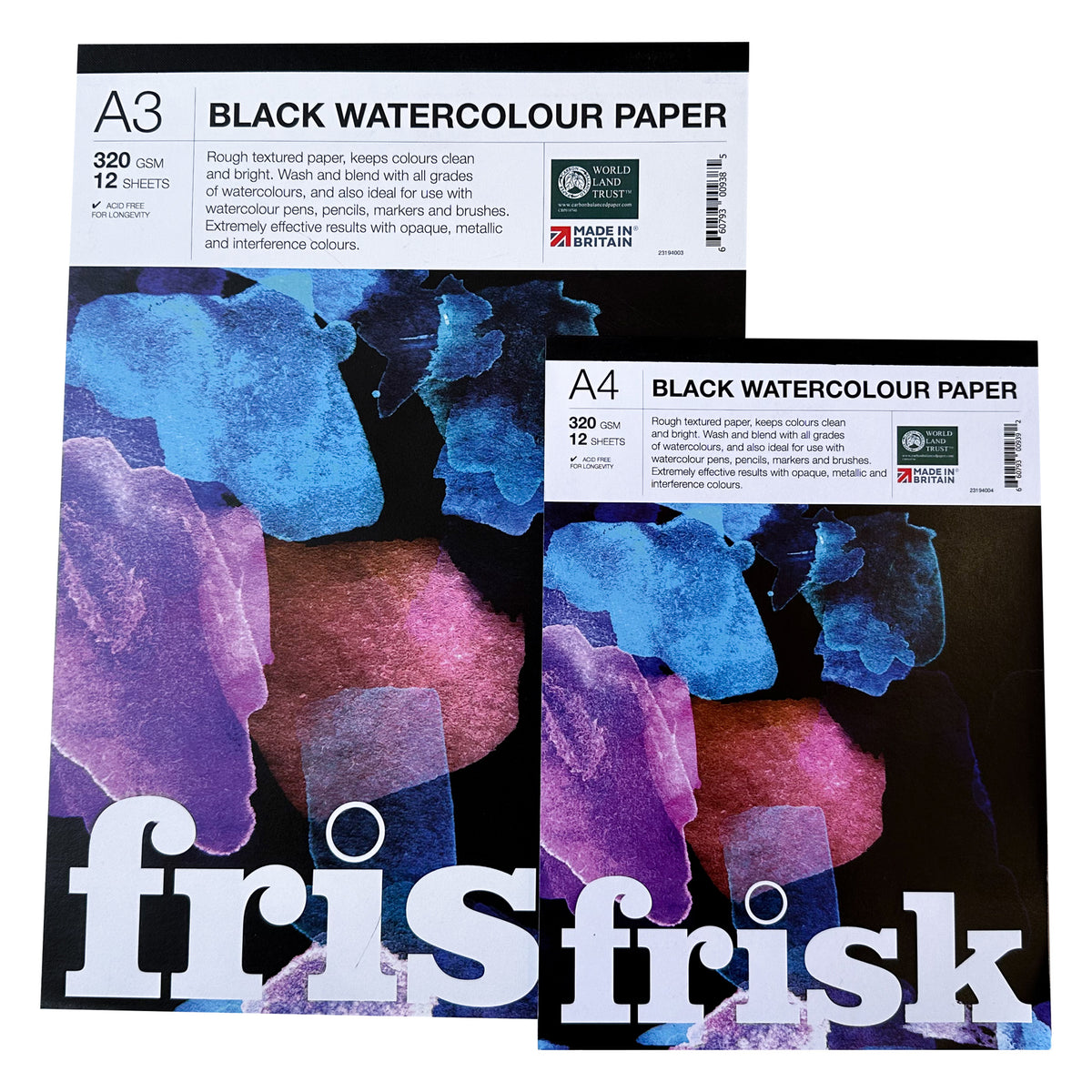 Frisk Watercolour Paper Pads - Black – Perfect Paper Company