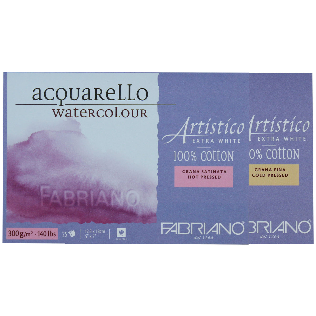 Fabriano Artistico Extra White Block: 20/25 Pages, 140lb, 300lb ...