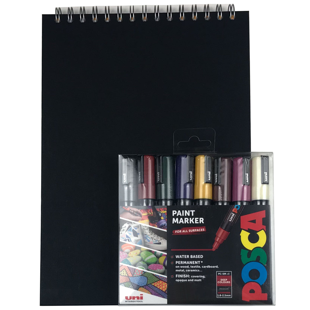 POSCA Acrylic Marker & Mixed Media Pad Bundle | 5M | 250gsm – Perfect ...