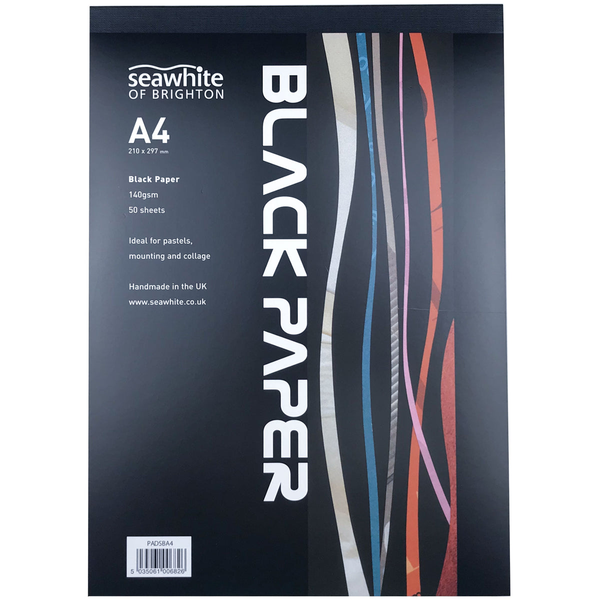 Seawhite Black Paper Pad: 140gsm, 50 sheets – Perfect Paper Company